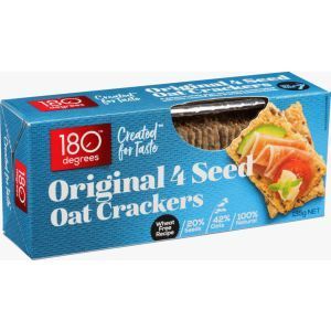 180 Degrees 4 Seed Oat Crackers Original Reviews - Black Box