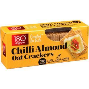 180 Degrees Crackers Oat Chilli Pepper Reviews - Black Box