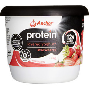Anchor Protein Plus Yoghurt Single Strawberry Reviews - Black Box
