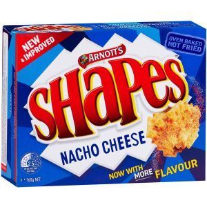 Arnotts Shapes Crackers Nacho Cheese Reviews - Black Box