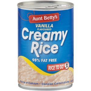Aunt Bettys Rice 2 Go Creamed Rice Vanilla Creamy Rice Reviews - Black Box