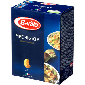 Barilla Pasta Rigate Pipe No 91 Reviews - Black Box