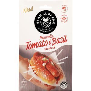 Bean Supreme Vegetarian Hotdog Tomato & Basil 375g Reviews - Black Box