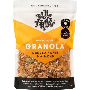 Blue Frog Delicious Granola Honey & Almond Reviews - Black Box