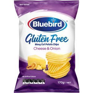 Bluebird Gluten Free Potato Chips Cheese & Onion Reviews - Black Box