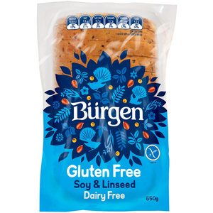 Burgen Gluten Free Sliced Bread Soy & Linseed Reviews - Black Box