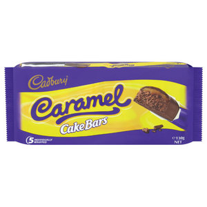 Cadbury Cake Bars Caramel Reviews - Black Box
