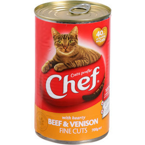 Chef Fine Cuts Cat Food Hearty Beef With Venison Reviews - Black Box