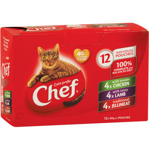 Chef Singles Cat Food Classic Loaf Varieties 100g Reviews - Black Box