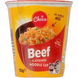 Choice Instant Noodles Cup Beef Reviews - Black Box