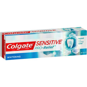 Colgate Sensitive Toothpaste Pain Pro Relief Whitening Reviews - Black Box