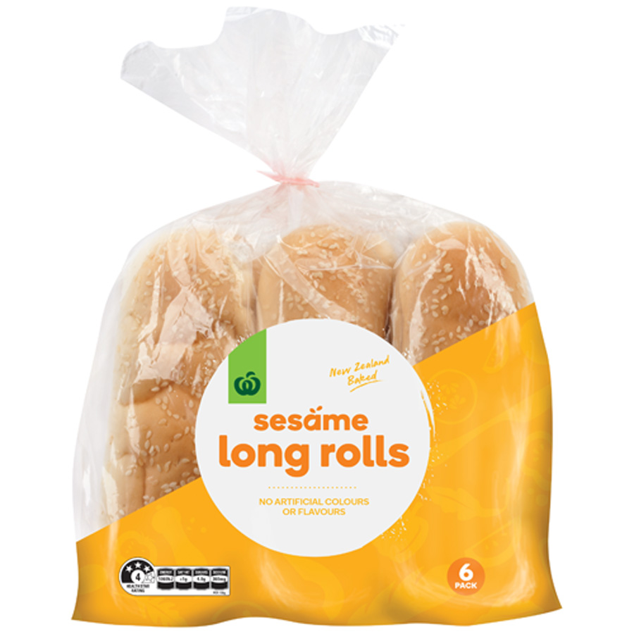 Countdown Bread Rolls Long Sesame Reviews - Black Box