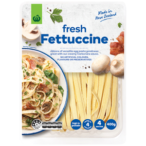 Countdown Chilled Flat Pasta Egg Fettuccine Reviews - Black Box