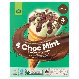 Countdown Ice Cream On Cone Choc Mint 475ml Reviews - Black Box