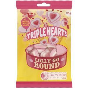 Countdown Lolly Go Round Jelly Sweets Triple Hearts Reviews - Black Box