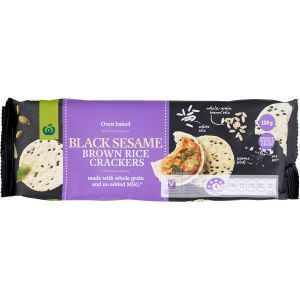 Countdown Rice Crackers Brown Rice & Black Sesame Reviews - Black Box