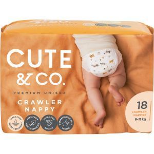 Cute & Co Crawler Nappies 6-11kg Reviews - Black Box