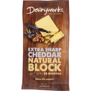 Dairyworks Cheese Block Extra Sharp Cheddar Reviews - Black Box