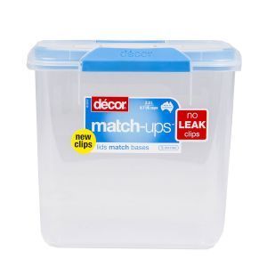 Decor Container Tall With Clips Blue Reviews - Black Box