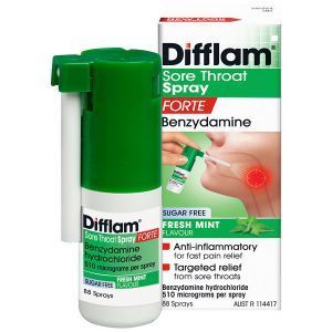 Difflam Forte Mouth & Throat Treatment Spray Reviews - Black Box