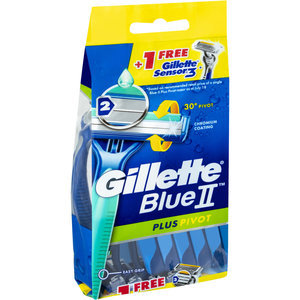 Gillette Blue Ii Plus Disposable Shavers Pivot Reviews - Black Box