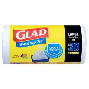 Glad Bin Liners Wavetop Tie Large Scented Reviews - Black Box