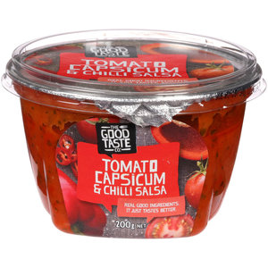 Good Taste Company Dip Tomato, Capsicum, Chilli Salsa Reviews - Black Box