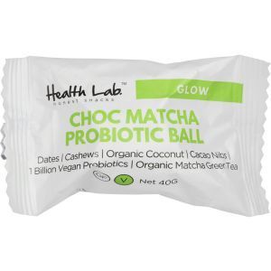 Health Lab Snacks Choc Matcha Probiotic Ball Reviews - Black Box