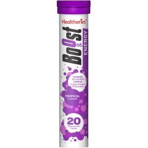 Healtheries Boost Effervescent Energy Tablets Reviews - Black Box