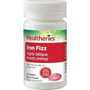 Healtheries Iron Chewable Fizz Tablets Reviews - Black Box