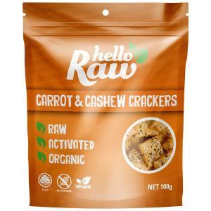 Hello Raw Crackers Carrot Reviews - Black Box