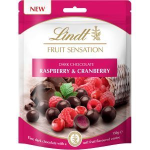 Lindt Fruit Sensations Chocolate Raspberry & Cranberry Reviews - Black Box