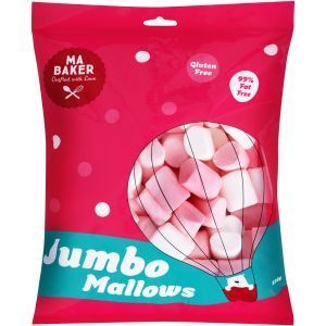 Ma Baker Marshmallows Jumbo Pink & White Reviews - Black Box