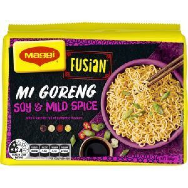 Maggi Fusian Instant Noodles Multi Pack Soy & Mild Spice Reviews ...