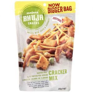 Majans Snack Mix Bhuja Cracker Mix Reviews - Black Box