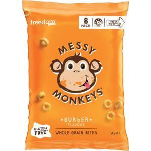 Messy Monkeys Whole Grain Bites Burger 160g Reviews - Black Box