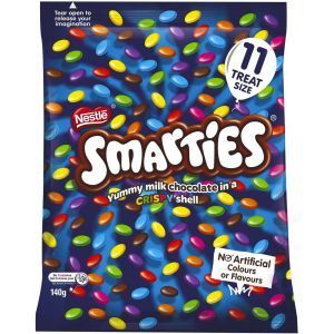 Nestle Share Pack Chocolates Smarties 140g Reviews - Black Box