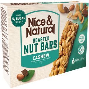 Nice & Natural Roasted Nut Bar Muesli Bars Peanut & Cashew 192g Reviews ...
