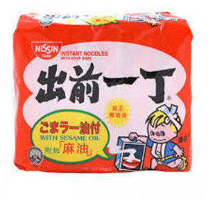 Nissin Chinese Sesame Oil Instant Noodles Reviews - Black Box