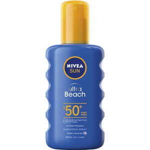 Nivea Sun Ultra Sunblock Beach Spray Spf50+ Reviews - Black Box