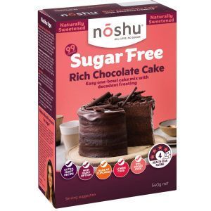 Noshu Sugar Free Cake Mix Rich Chocolate Reviews - Black Box