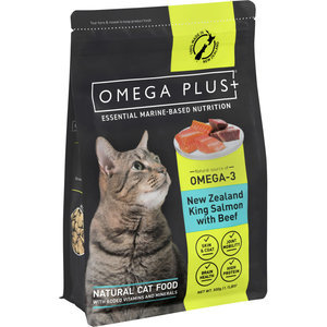 Omega Plus Dry Cat Food Salmon And Beef Reviews - Black Box