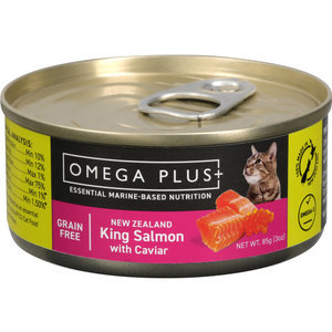 Omega Plus Wet Cat Food Salmon And Caviar Reviews - Black Box