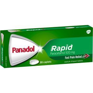 Panadol Paracetamol Caplet Rapid Reviews - Black Box