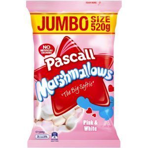 Pascall Family Pack Marshmallows Vanilla & Raspberry Reviews - Black Box