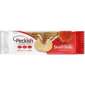 Peckish Thins Rice Crackers Sweet Chilli Reviews - Black Box