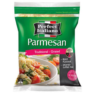 Perfect Italiano Hard Cheese Parmesan Shredded Reviews - Black Box