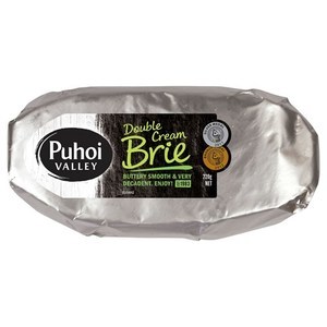 Puhoi Valley Soft White Cheese Double Cream Brie Oval Reviews - Black Box
