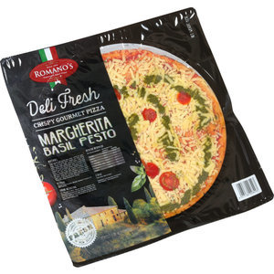 Romanos Deli Fresh Margherita Pizza Tomato & Pesto Reviews - Black Box