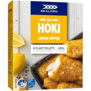Sealord Fish Fillets Hoki Lemon Pepper Crumbed Reviews - Black Box